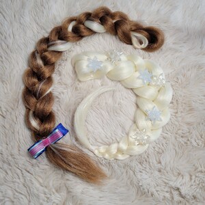 Elsa Snowflake Frozen Braid Hair Extension - Etsy