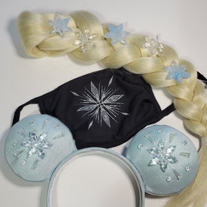 Elsa Snowflake Frozen Braid Hair Extension - Etsy