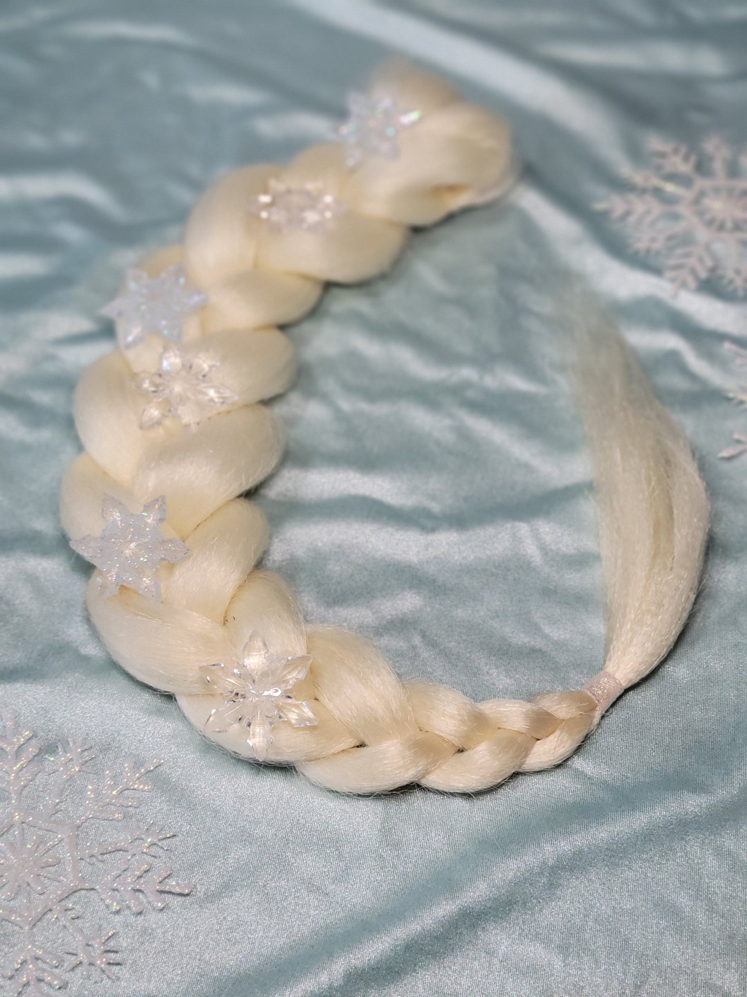 Elsa Snowflake Frozen Braid Hair Extension - Etsy