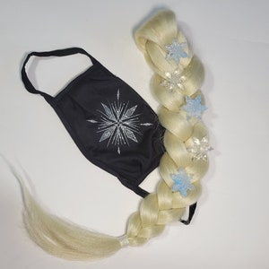 Elsa Snowflake Frozen Braid Hair Extension - Etsy