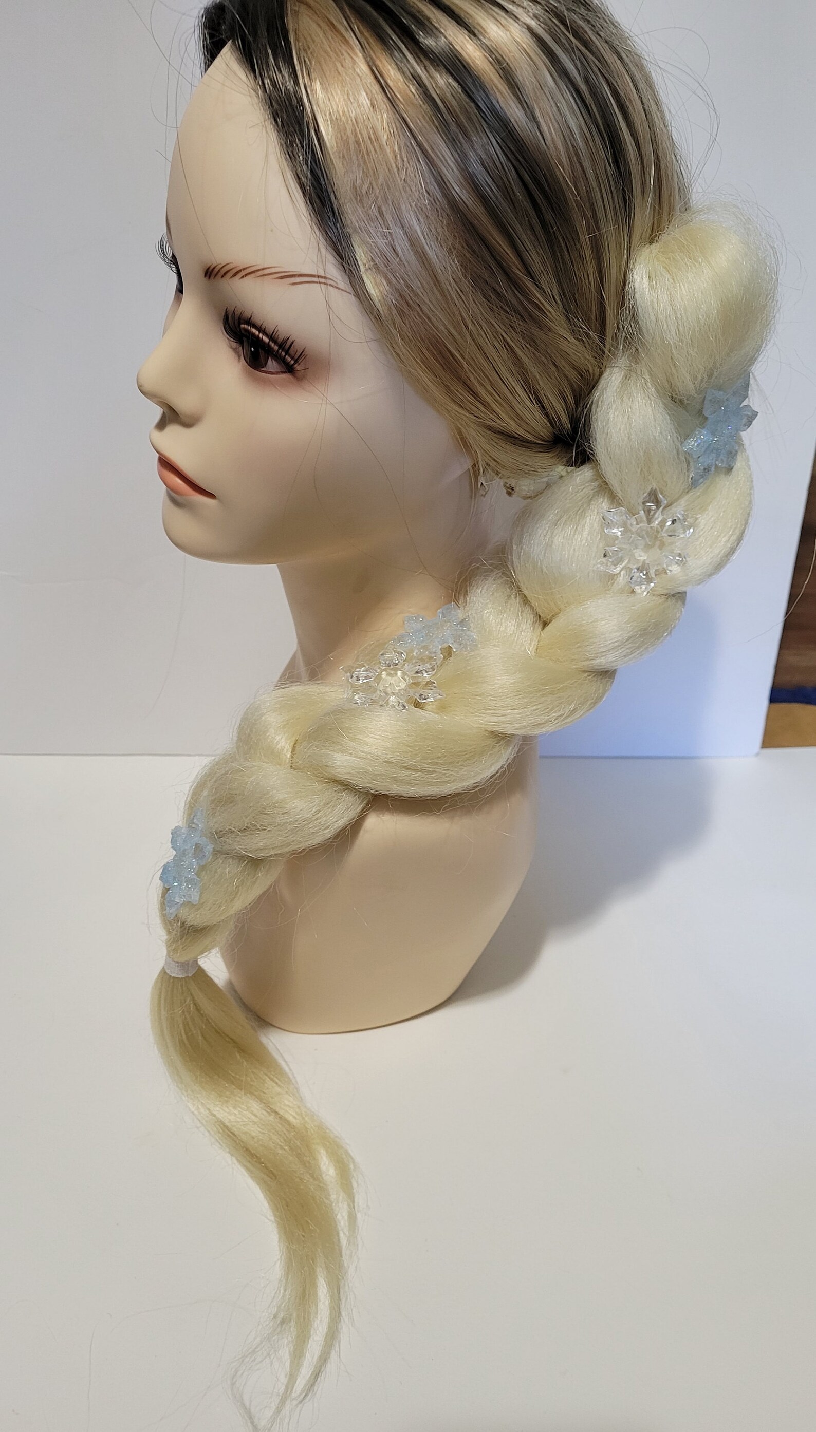 Elsa Snowflake Frozen Braid Hair Extension | Etsy