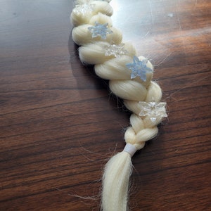 Elsa Snowflake Frozen Braid Hair Extension - Etsy