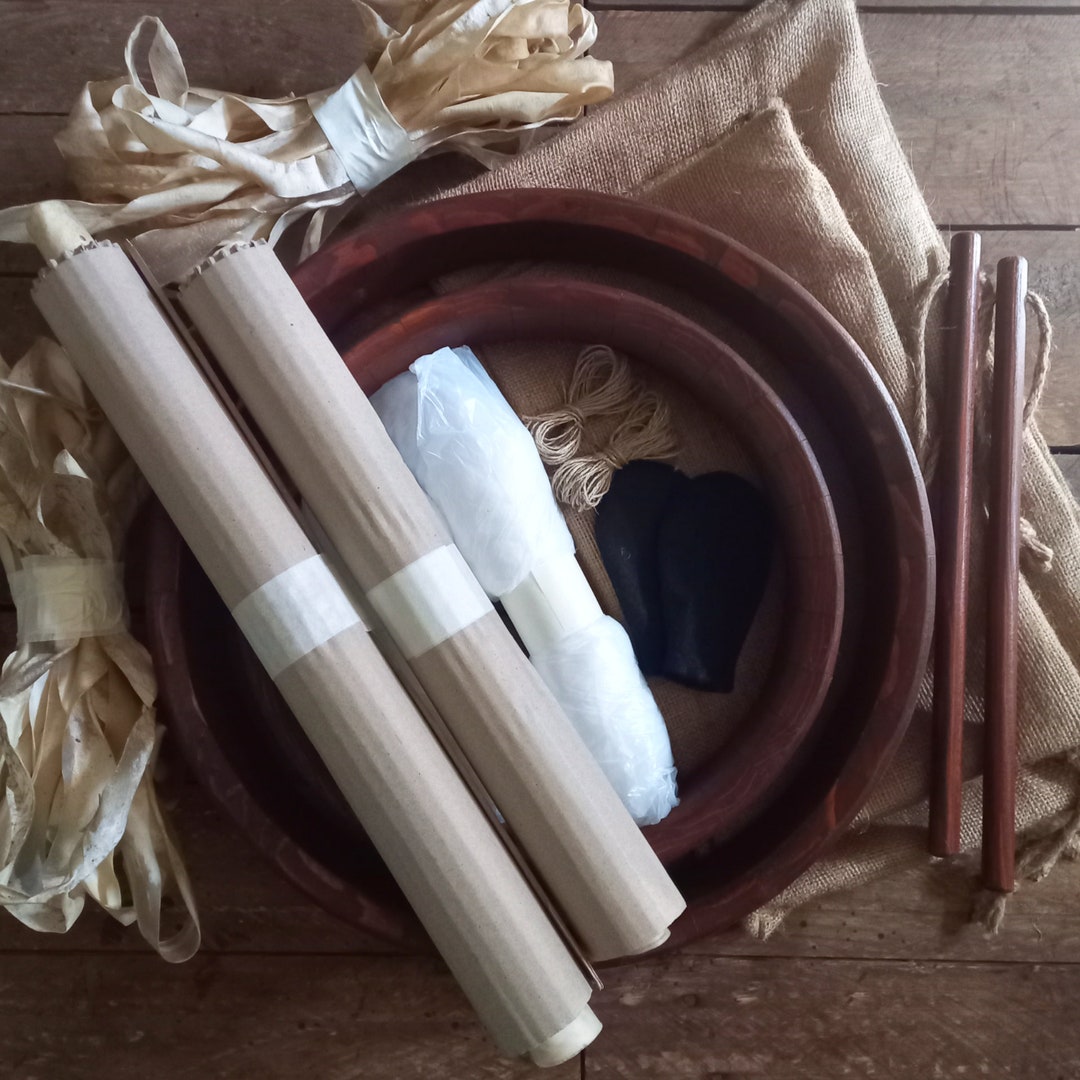 KIT NUMBER 2.(skin Covers the Rim). Shaman Drum Kit 31.5cm &41.5cm ...