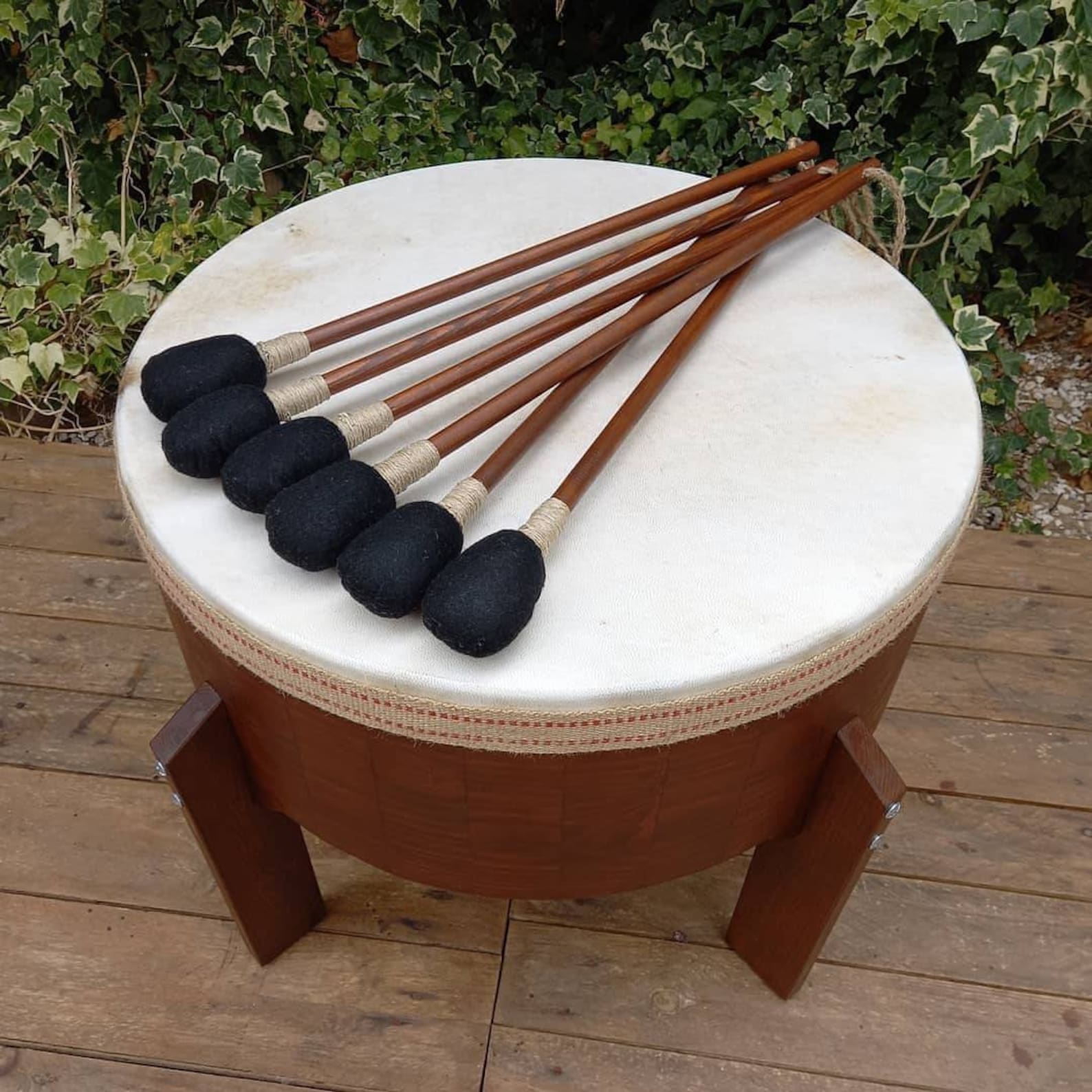 Pow wow tambor chamánico. 61,71 y 81 cm de diámetro. Una piel. Trommel ...