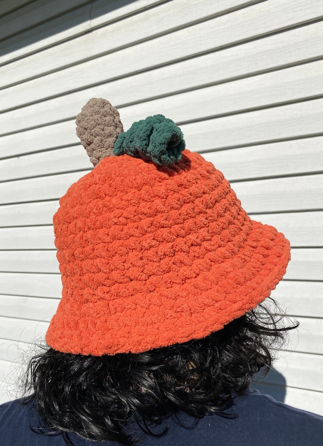 Crochet Puffy Pumpkin Bucket Hat - Etsy