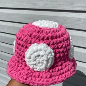 Crochet Puffy Toad Mushroom Bucket Hat - Etsy