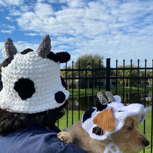 Matching Crochet Human Dog Hats W/ FREE Mini Sketch Portrait of Your ...