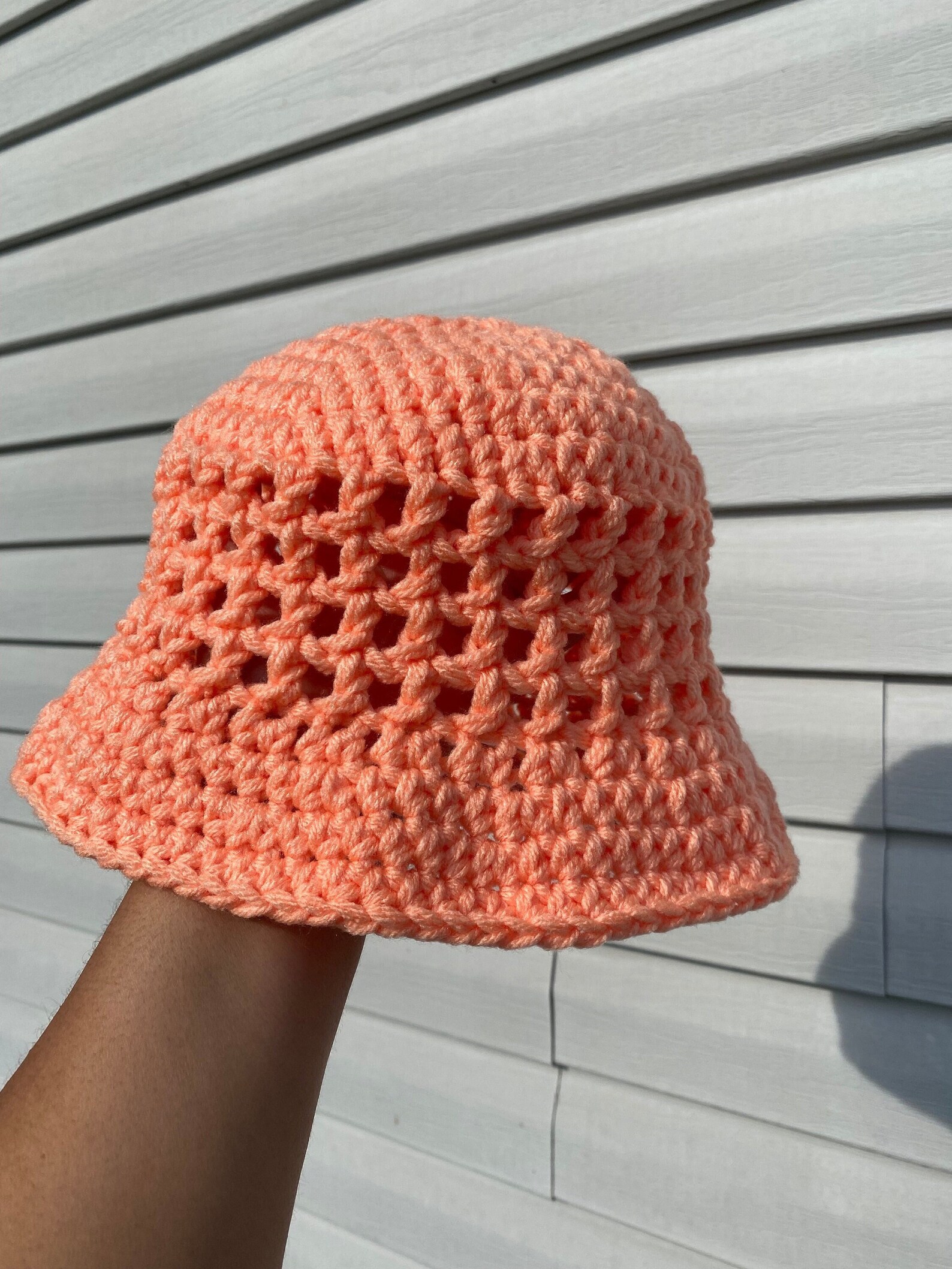 Crochet Waffle Bucket Hat - Etsy