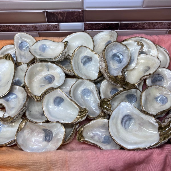 Oyster Shell Ring Dish - Etsy