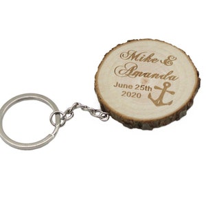 Bulk Personalized Key Rings Wedding Favors Rustic Wedding Engraved ...