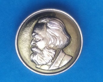 Karl Marx Pin Badge - Etsy