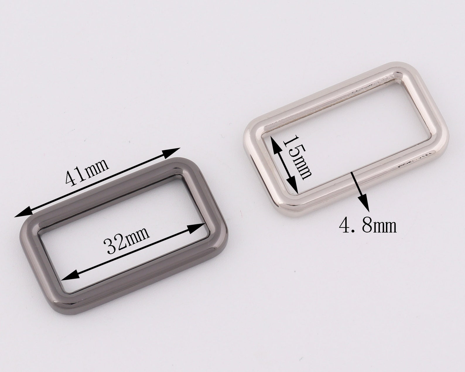 1.25 32mm Inner Metal Rectangle Buckle Rectangular | Etsy