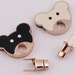 1-2-5 Pcs Bear Metal Lock Bear Shape Purse Lock Turn Lock Twist Lock ...