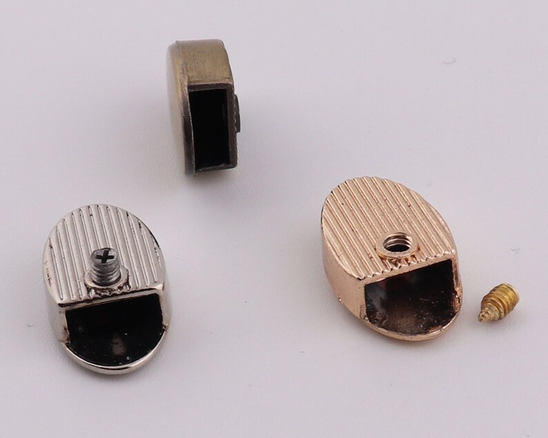 2-5-10 Pcs Oval Zipper End Metal Zipper End Clasps Cord End - Etsy