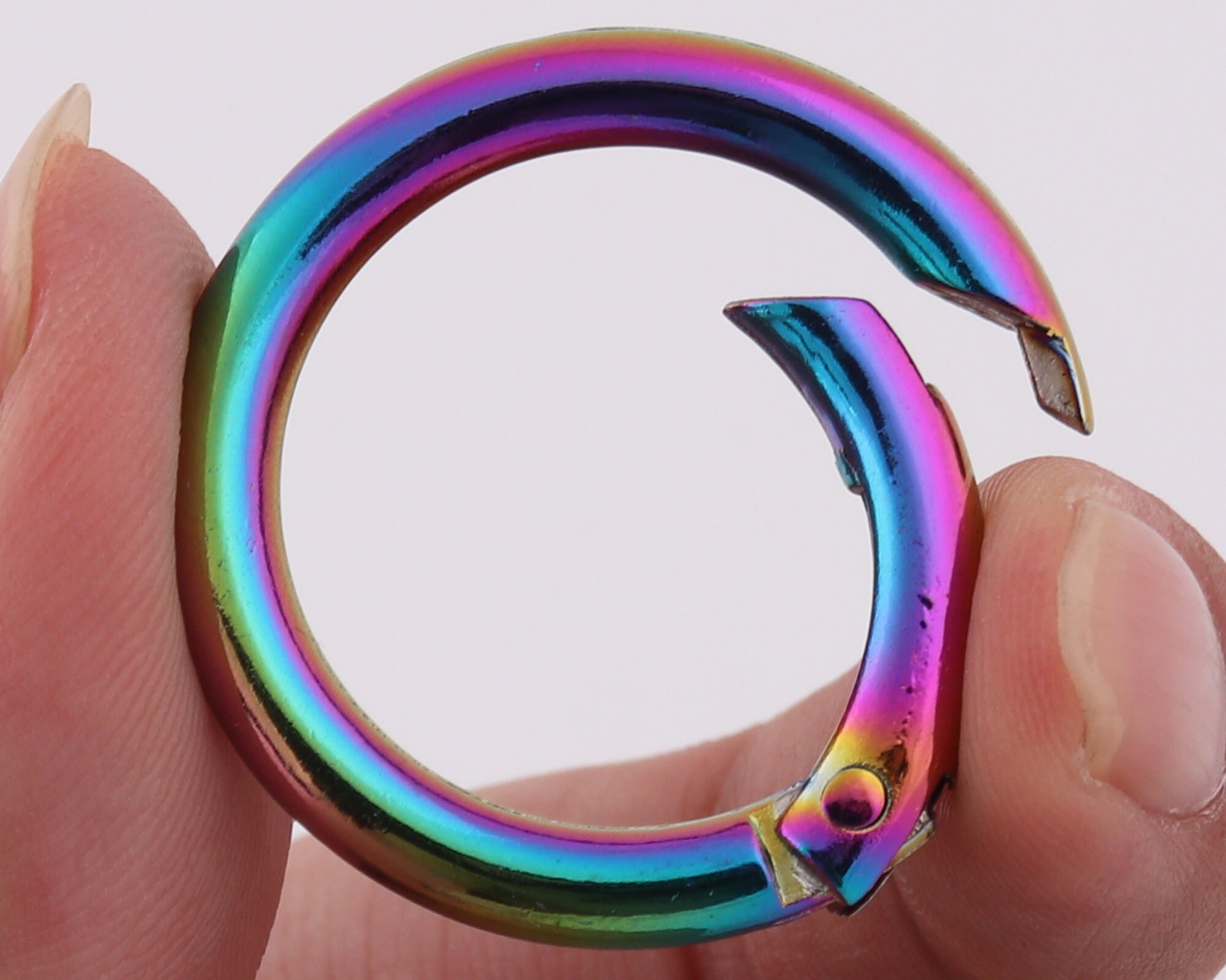 1 25mm Inner colorful spring o ring clasps spring gate | Etsy