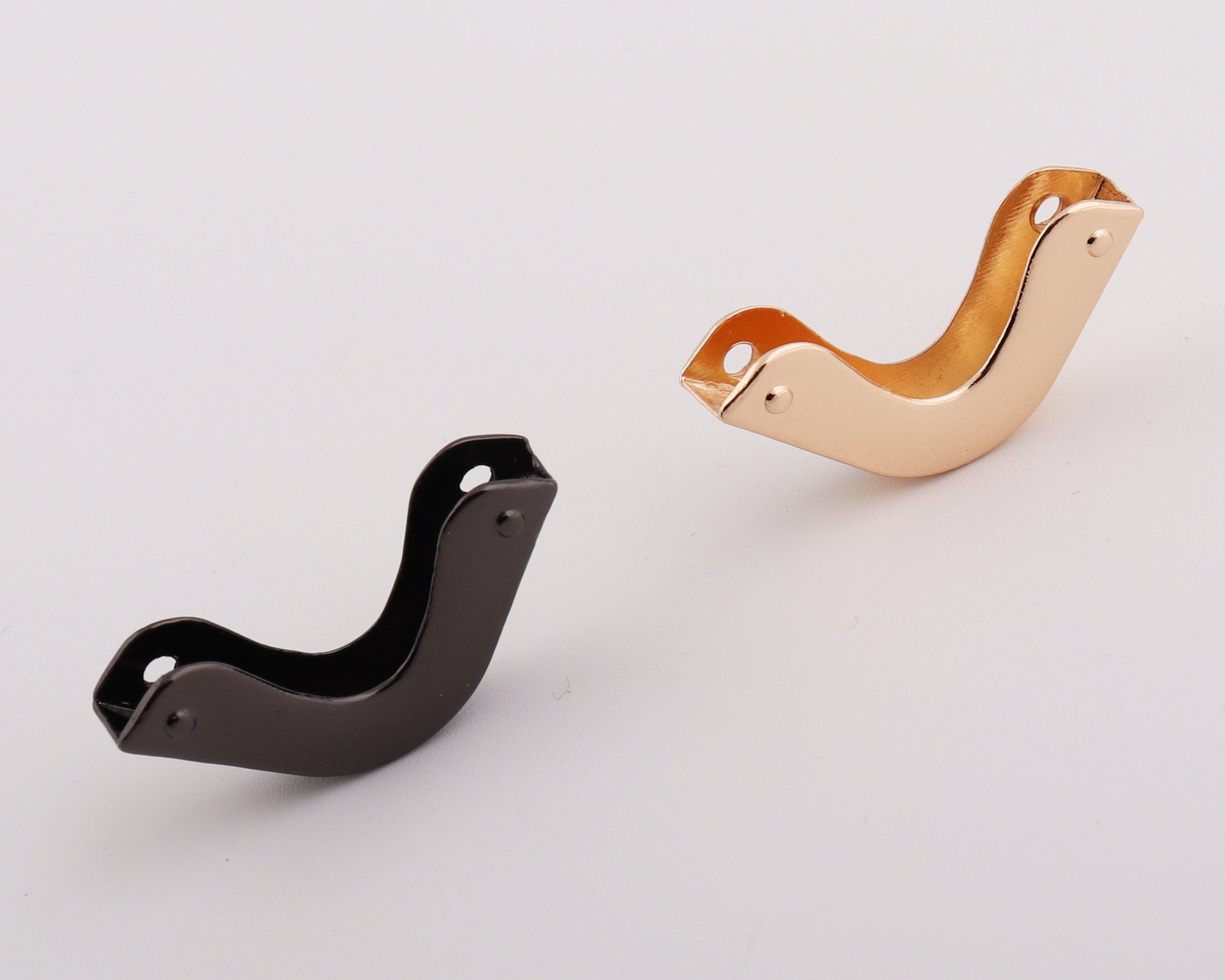 2-4-8 Pcs Metal Purse Corner Light Gold/gun Black Bag Corner - Etsy