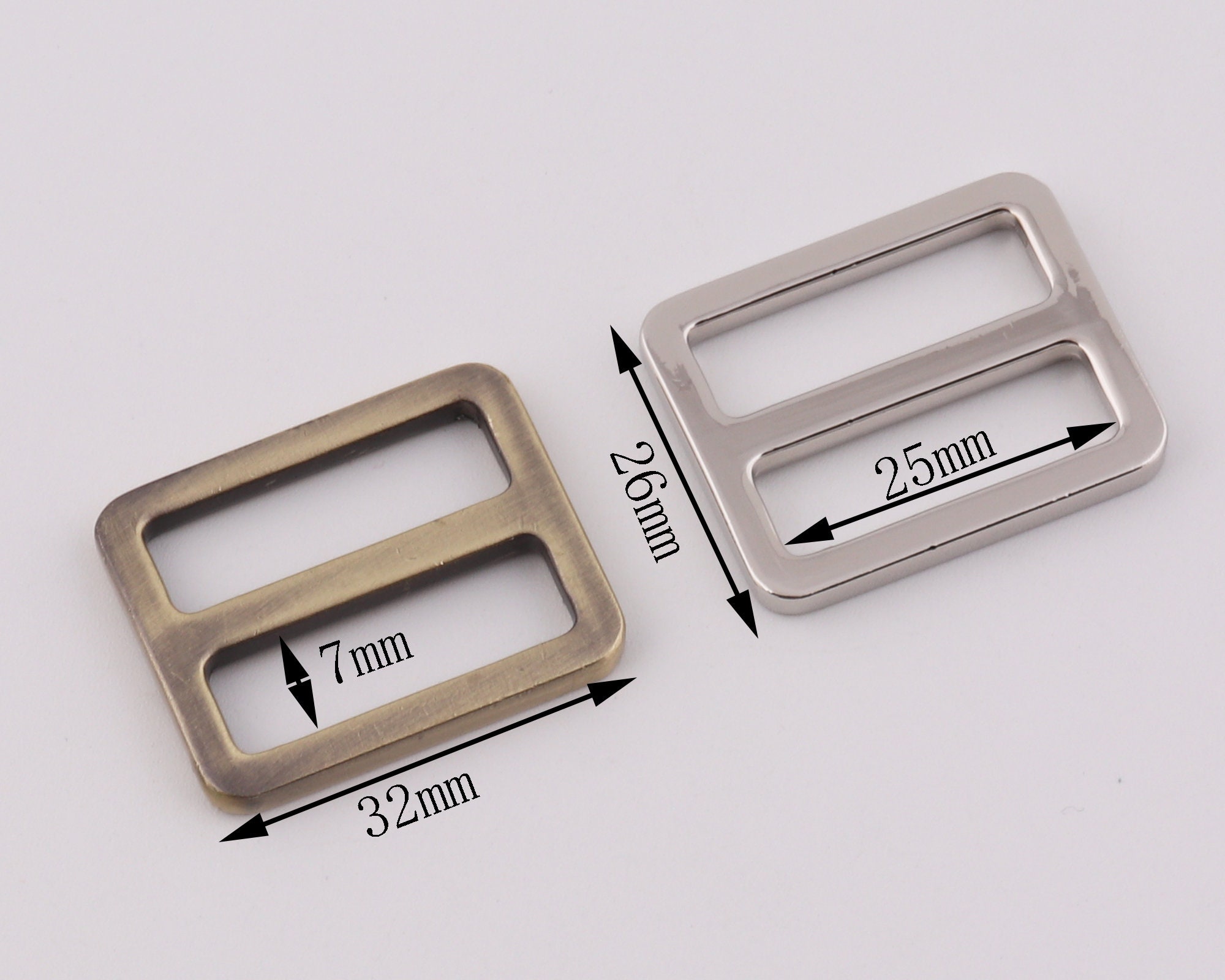 1" (25mm Inner) Metal Adjuster Alloy Regulator Slide Buckle Strap ...