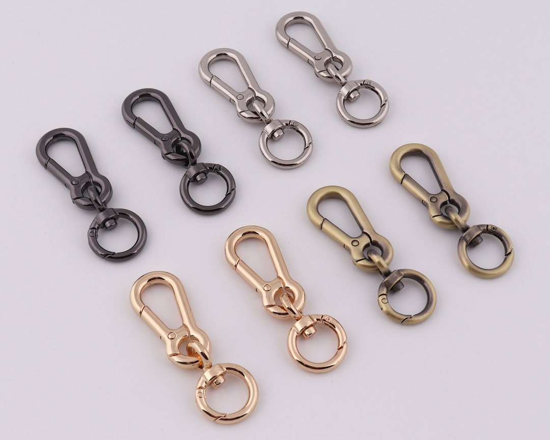 17mm Inner Metal Swivel Snap Clasp Swivel Spring Hook Push Gate Snap ...