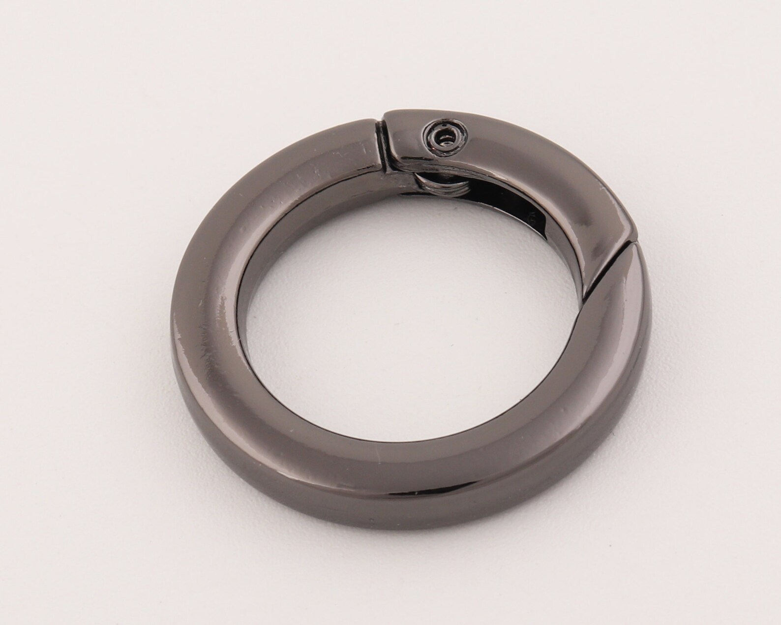 3/4" (19mm Inner) Metal Spring O Ring Clasps Spring Gate Ring Spring O ...
