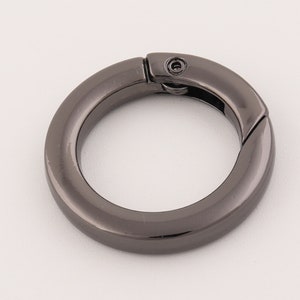 3/4" (19mm Inner) Metal Spring O Ring Clasps Spring Gate Ring Spring O ...