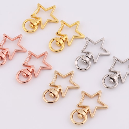 5-10-20 Pcs Heart Shaped Swivel Snap Hook Key Chain Swivel - Etsy