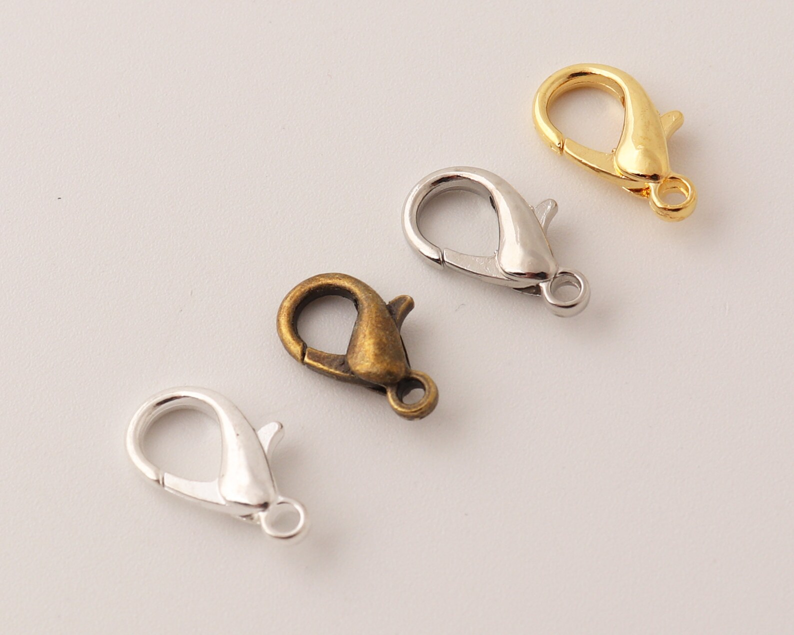 16mm Length Lobster Clasp Snap Hook Trigger Clips Snap Loop, Handbag ...