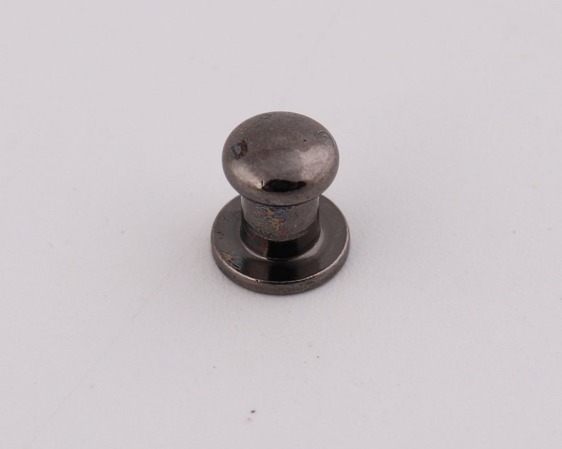 6 Mm Metal Screw Rivets Round Head Screwed Rivets Leather - Etsy