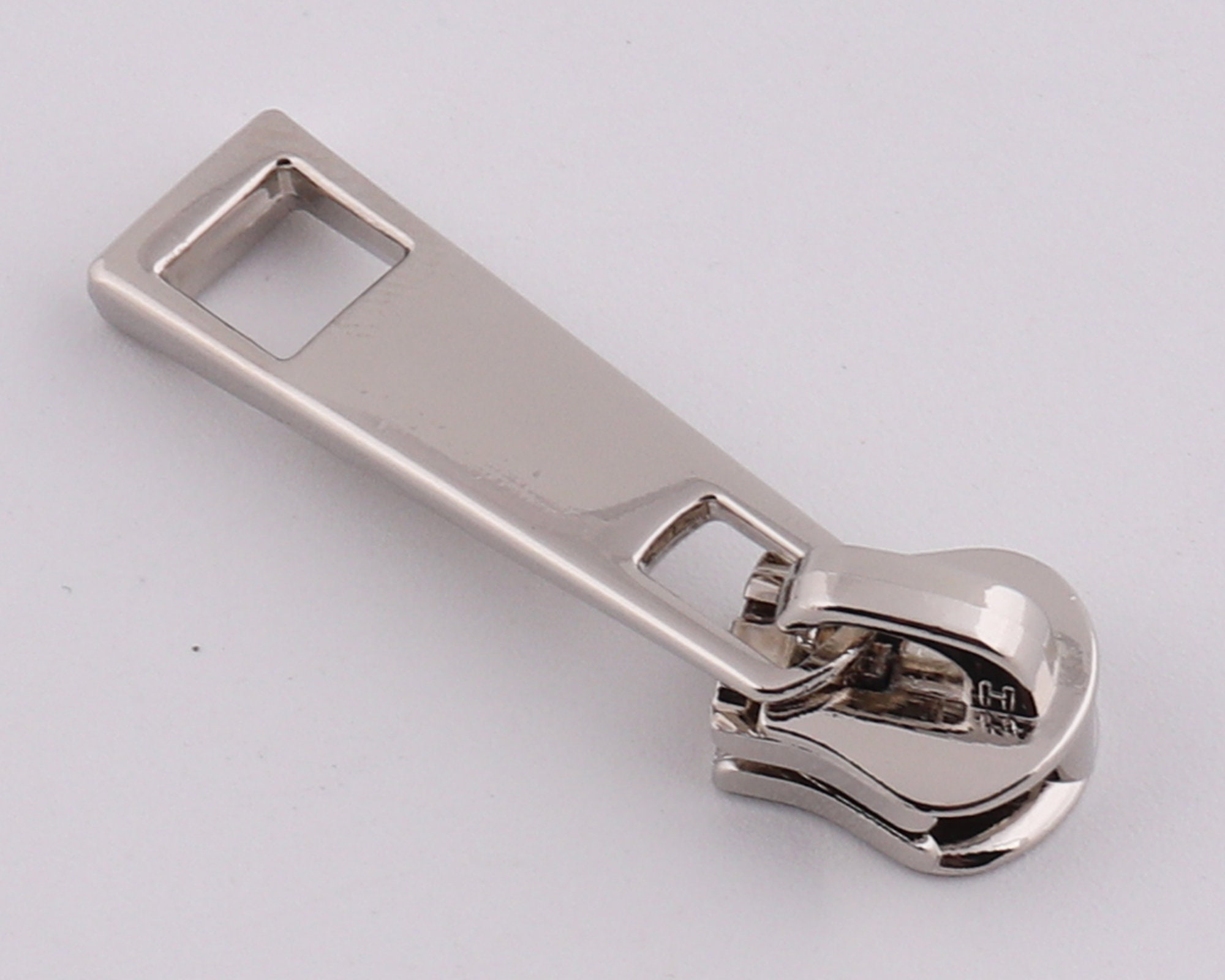 5 Metal Zipper Head Silver/gun Black/light Gold Zipper Pulls - Etsy