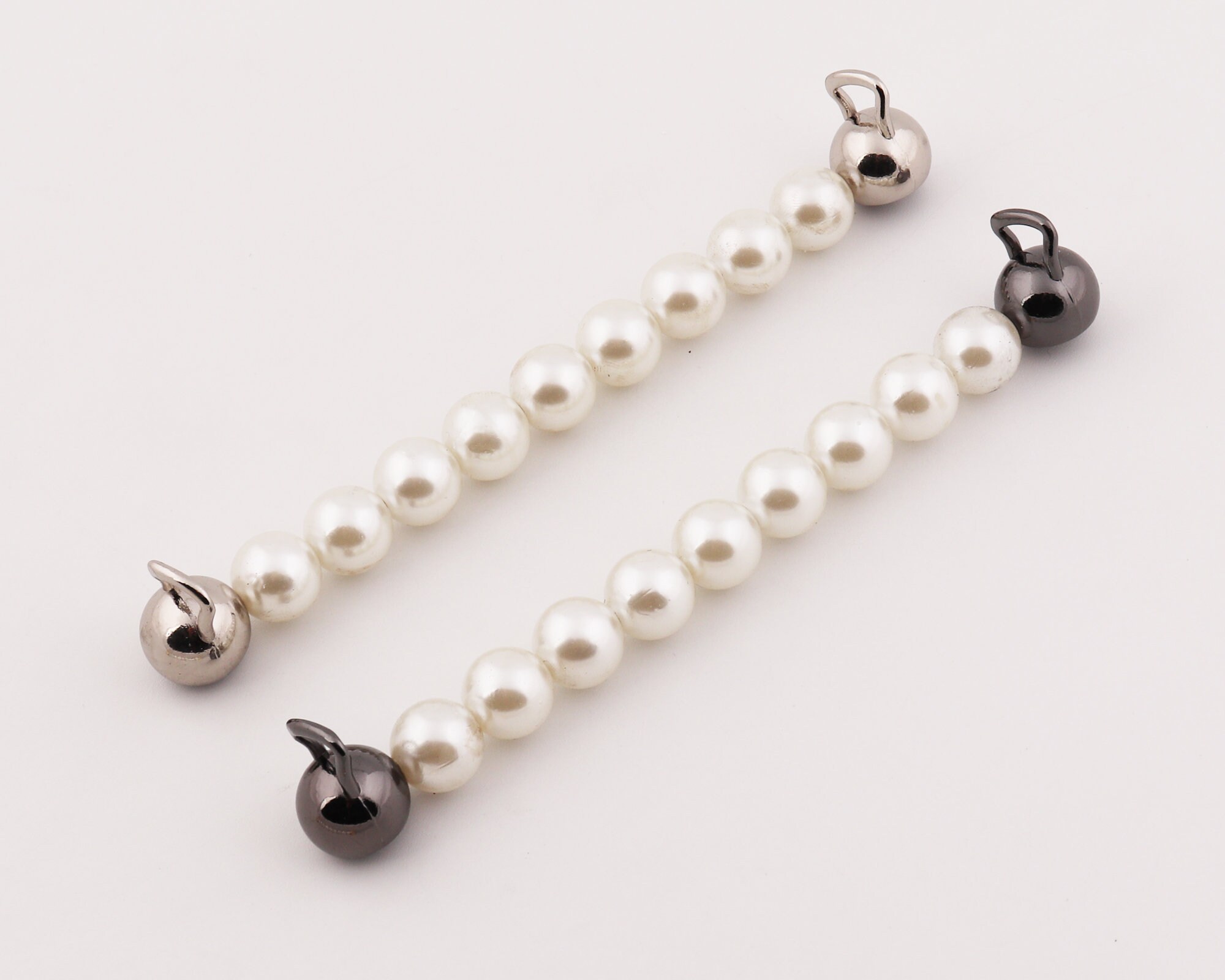 8mm Inner 152 Length Metal Pearl Purse Handle Bag Handle Handbag ...
