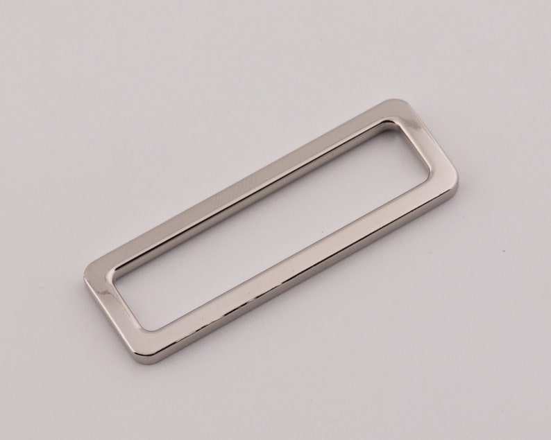 2" (50mm Inner) Metal Rectangle Buckle Rectangular Rings Purse Strap ...