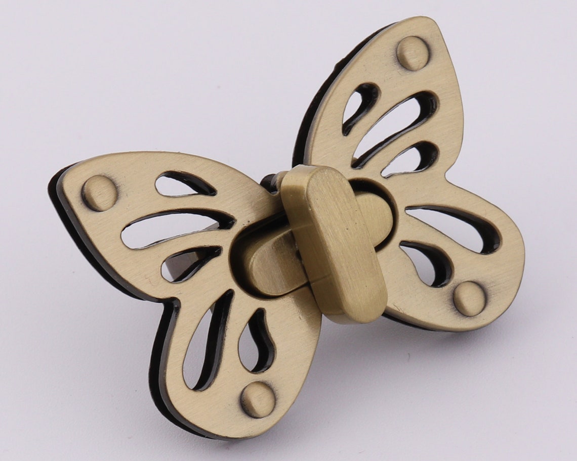 1-2-5 Pcs Butterfly Bag Lock Purse Twist Lock Metal Lock Turn | Etsy