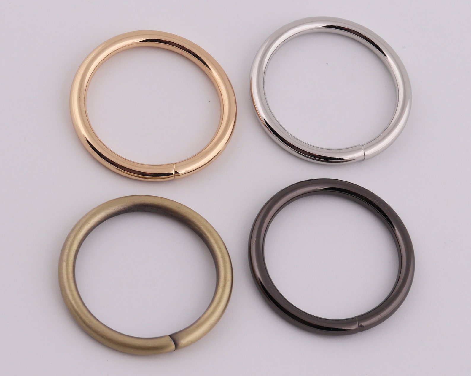1.5" (38mm Inner) Open Loop Metal O Ring Round O Ring Purse O Ring ...