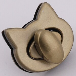 1-2-5 Pcs Cat Bag Lock Purse Twist Lock Metal Lock Turn Lock Purse ...