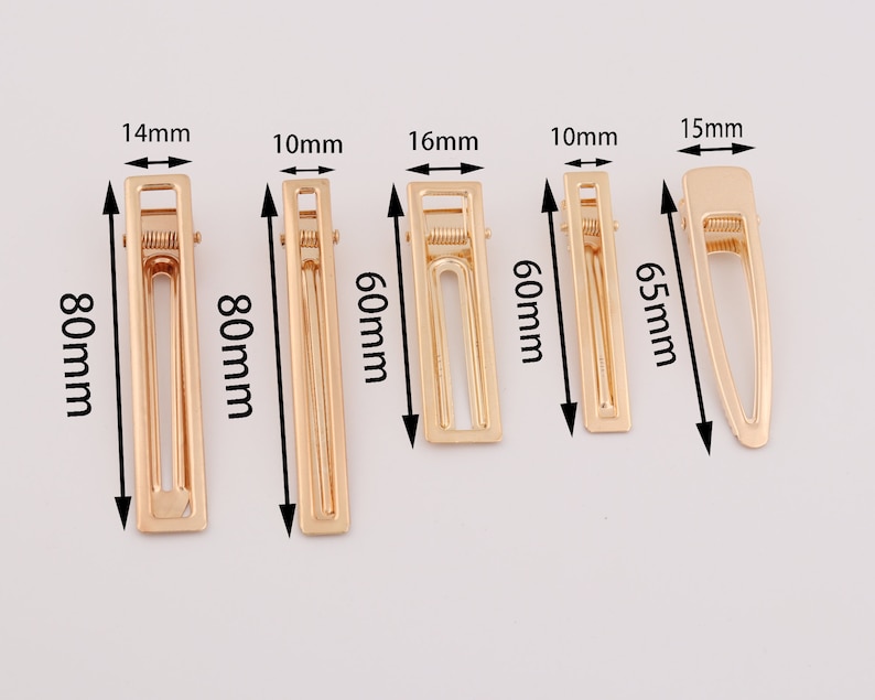 Light Goldir Acessory Banks Hair Clips Bulk Aliigator Clips - Etsy