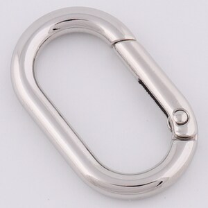 1.25" (32mm Inner) Oval Spring O Ring Metal Clasps Spring Gate Ring ...