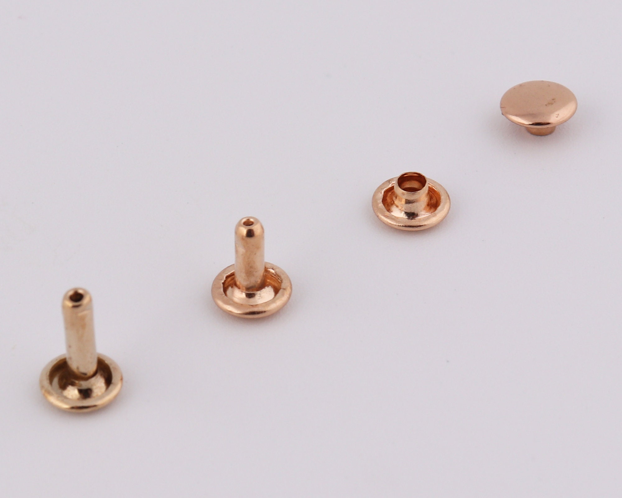 78mm 710mm Metal Rivets Double Cap Round Rivets Flat Rivets | Etsy