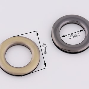 25mm Alloy Eyelets Screw Eyelet Round Grommet Metal Grommets for ...