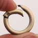 3/4" (19mm Inner) Metal Spring O Ring Clasps Spring Gate Ring Spring O ...