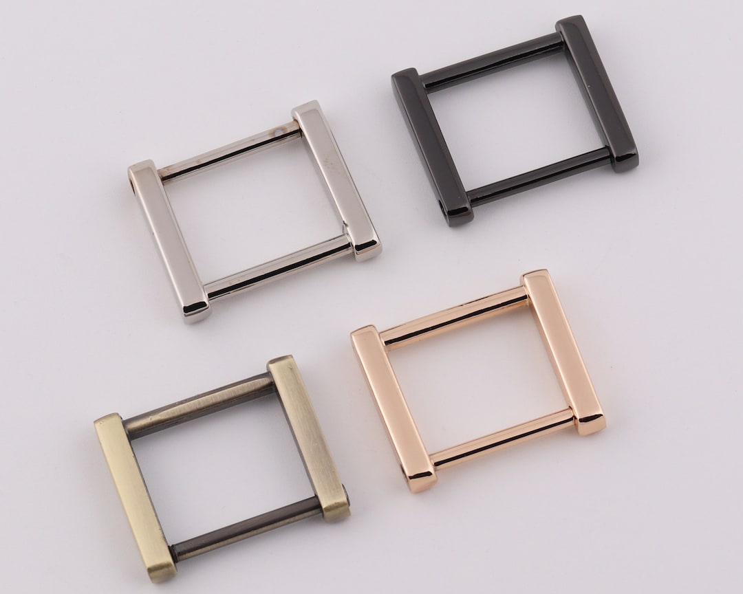 1" (25mm Inner) Metal Screw Shackle Rectangle Buckle Rectangular Rings ...