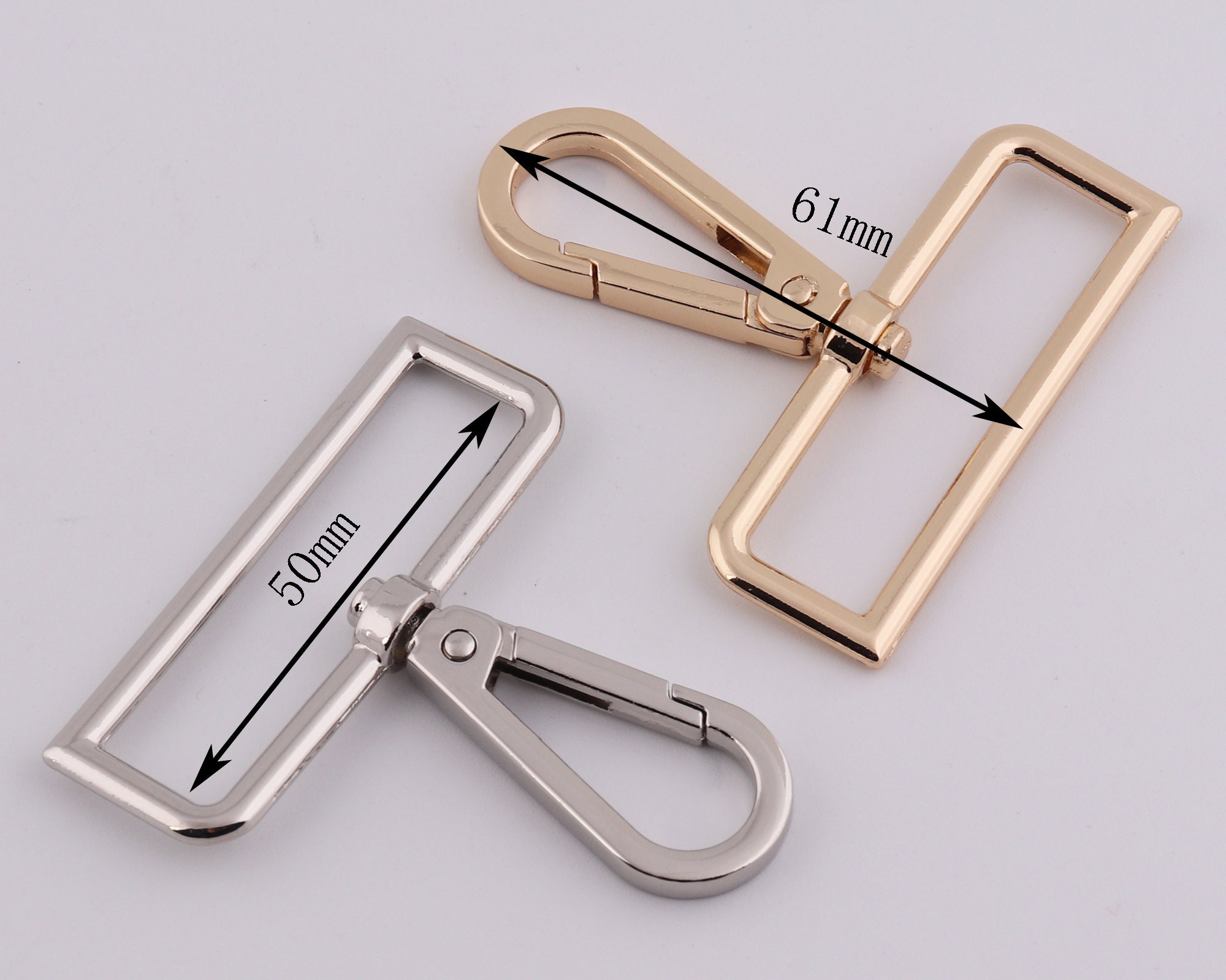 2 50mm Inner Swivel Clasp Swivel Hook Push Gate Snap - Etsy