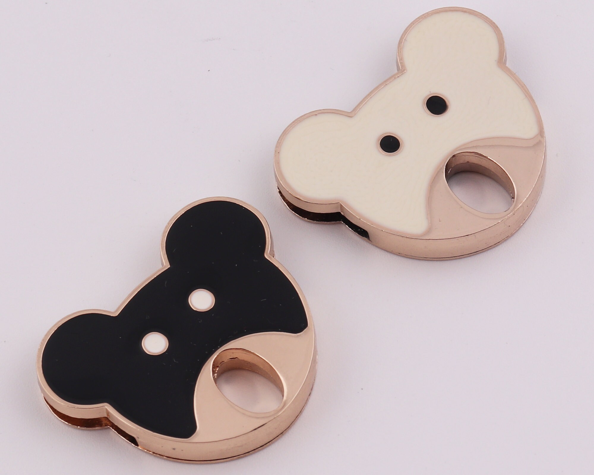 1-2-5 pcs bear metal lock bear shape purse lock turn lock | Etsy