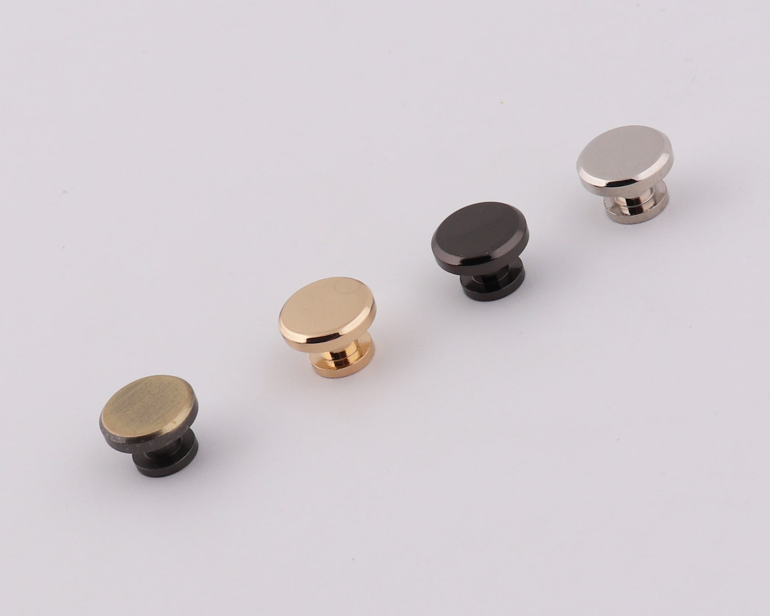 11 Mm Metal Screw Rivets Round Head Screwed Rivets Leather | Etsy