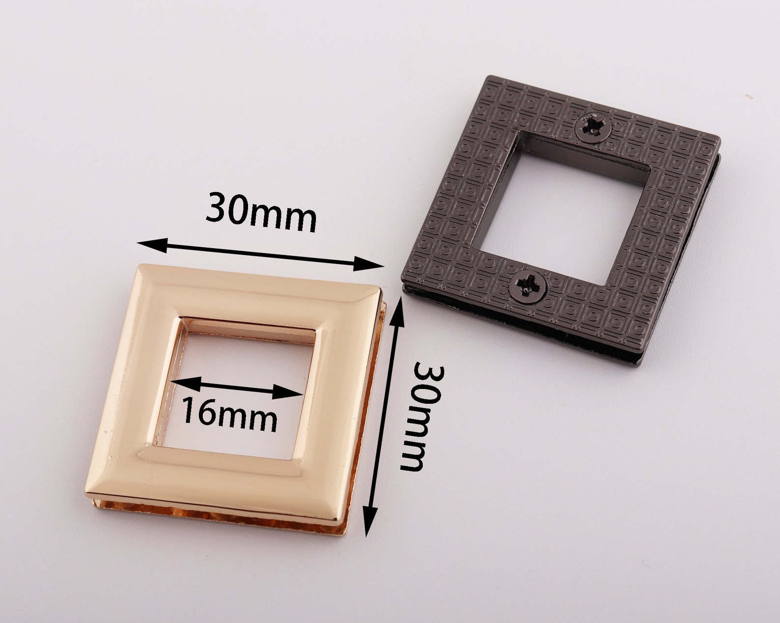 16mm square alloy eyelets screw eyelet square grommet metal | Etsy