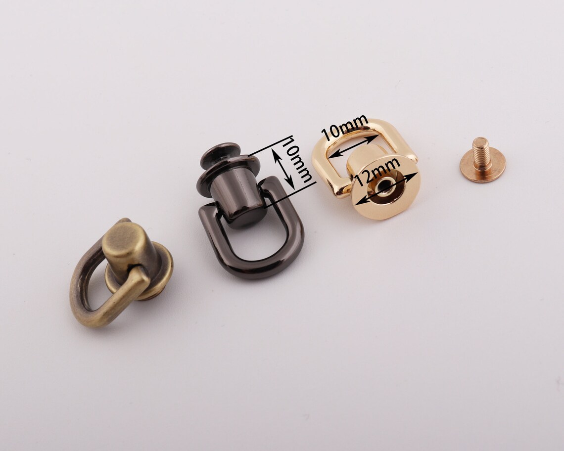 10mm Chain Screw Connector Loop Strap Stud Round Rivet - Etsy UK