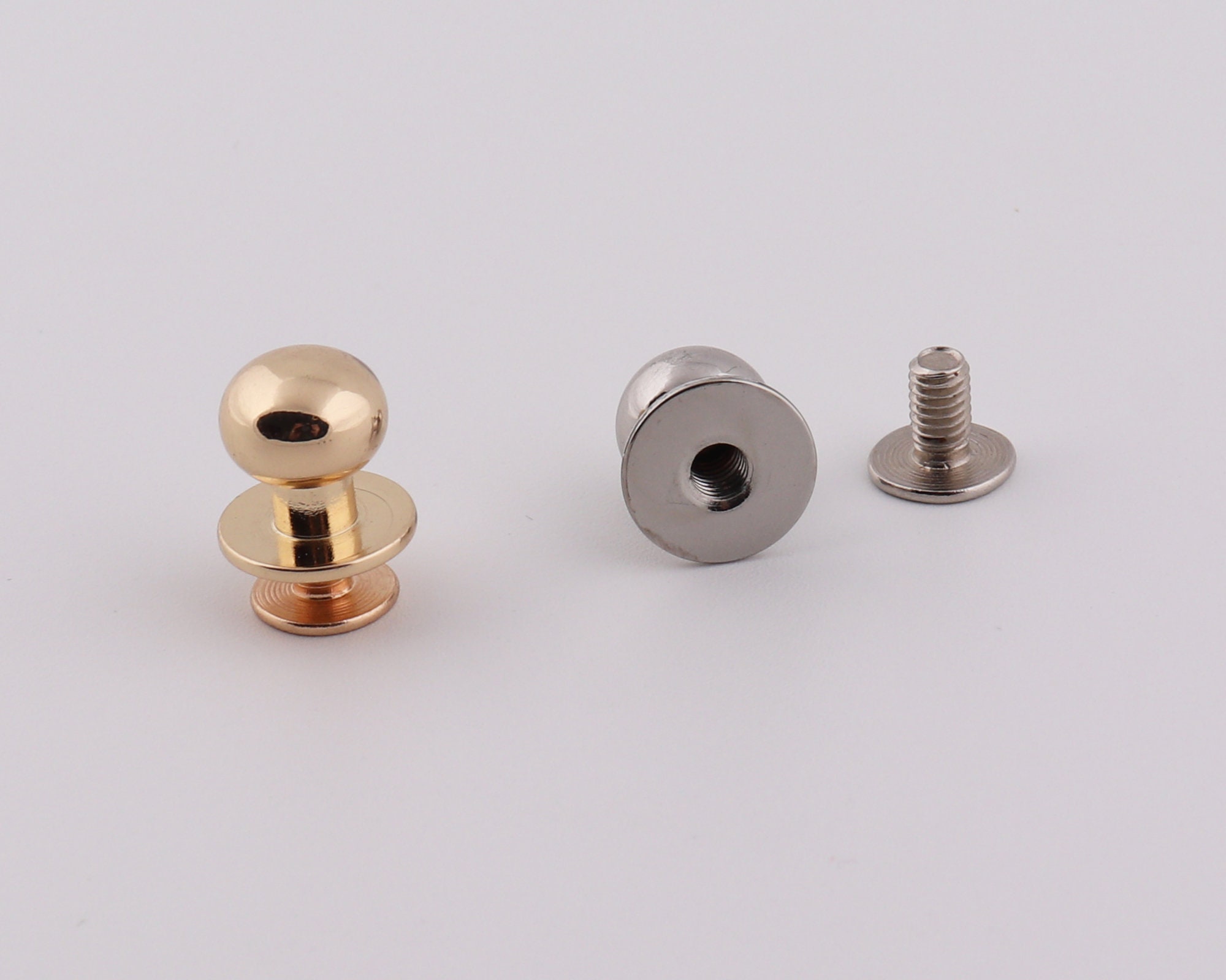 10 Mm Metal Screw Rivets Round Head Screwed Rivets Leather Rivet Metal ...