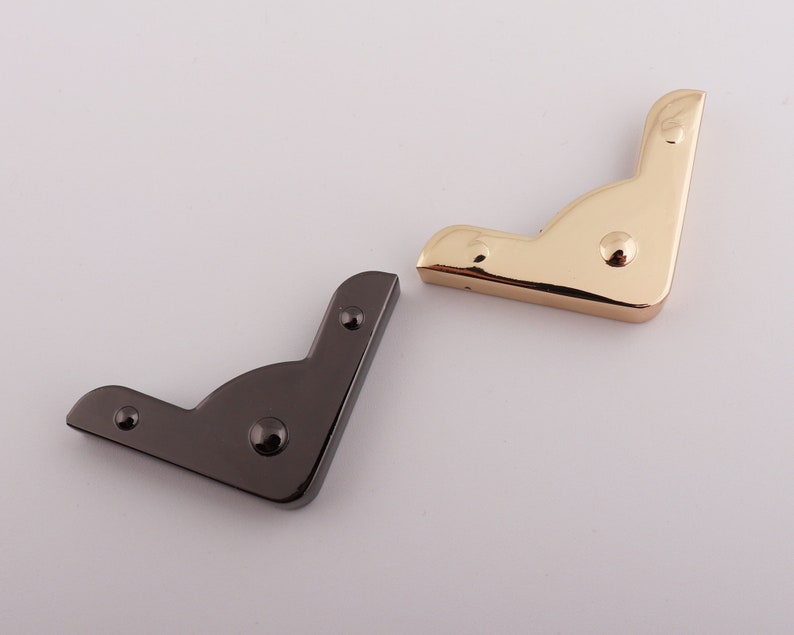 2-4-8 Pcs Metal Purse Corner Light Gold/gun Black Bag Corner Protector ...