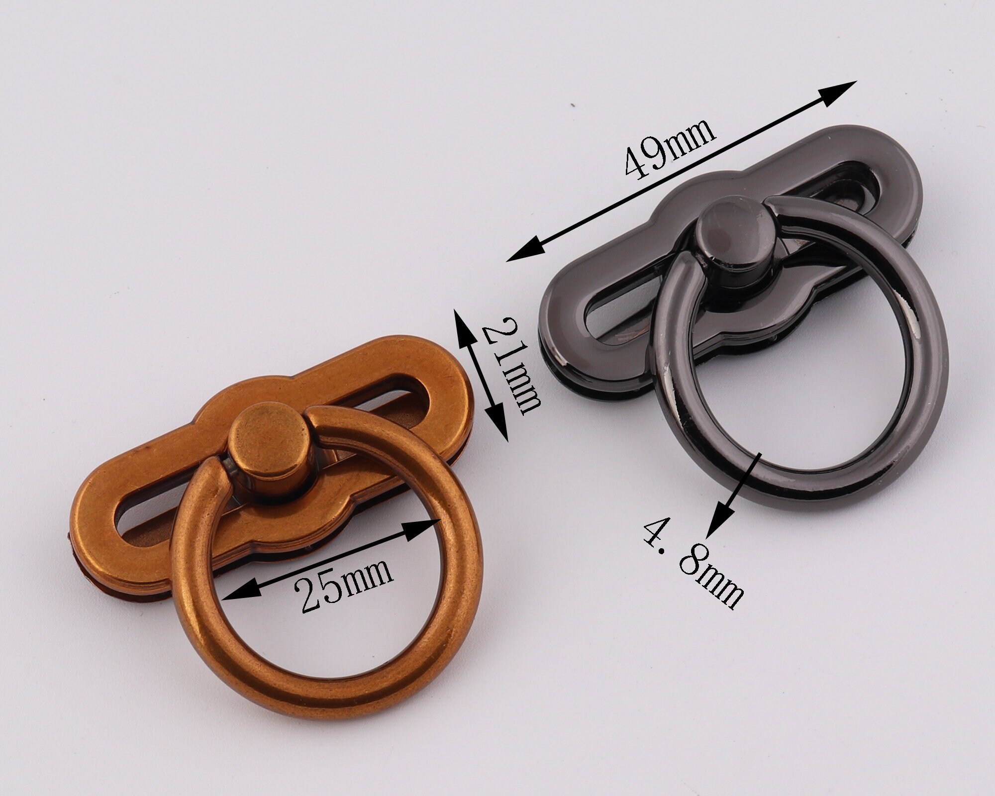 1-2-5 Pcs Bag Lock Purse Twist Lock Metal Lock Turn Lock Purse | Etsy