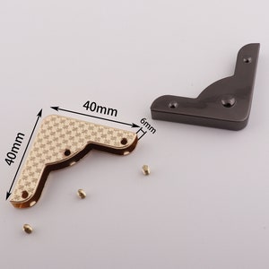 2-4-8 Pcs Metal Purse Corner Light Gold/gun Black Bag Corner Protector ...