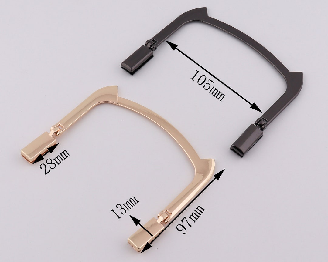 1 Pair 4" (105mm Inner ) Metal Purse Handle Cathead Bag Handle Metal ...