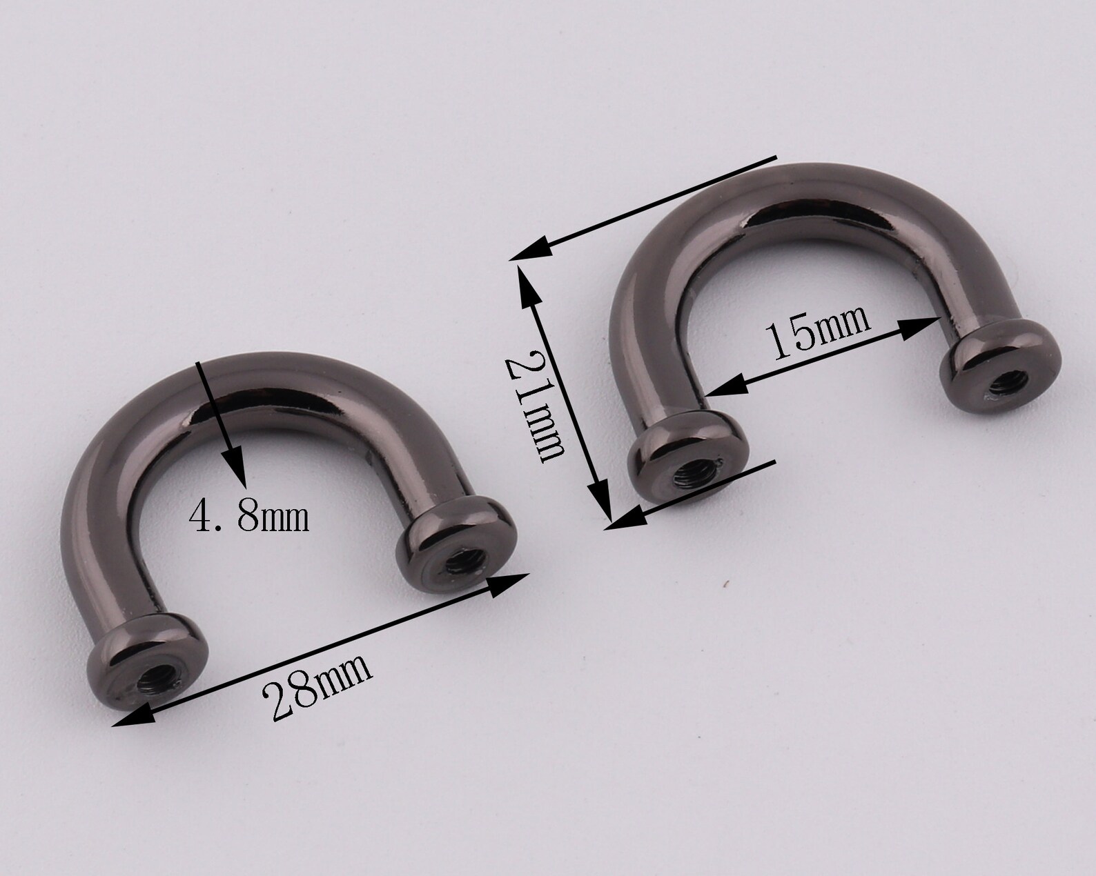 5/8"(15mm Inner) Arch Bridge Buckle Belt Bag Chain Connector Bridge ...